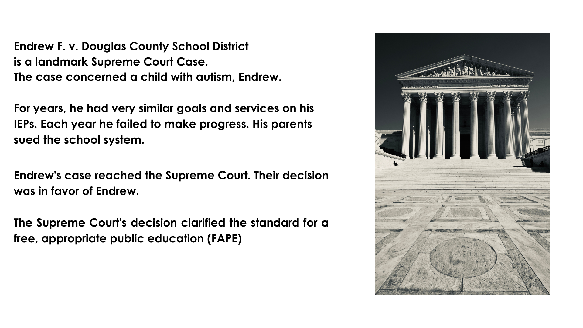 What Did the Endrew Case Teach Us about FAPE? - Dot It » Blog Archive