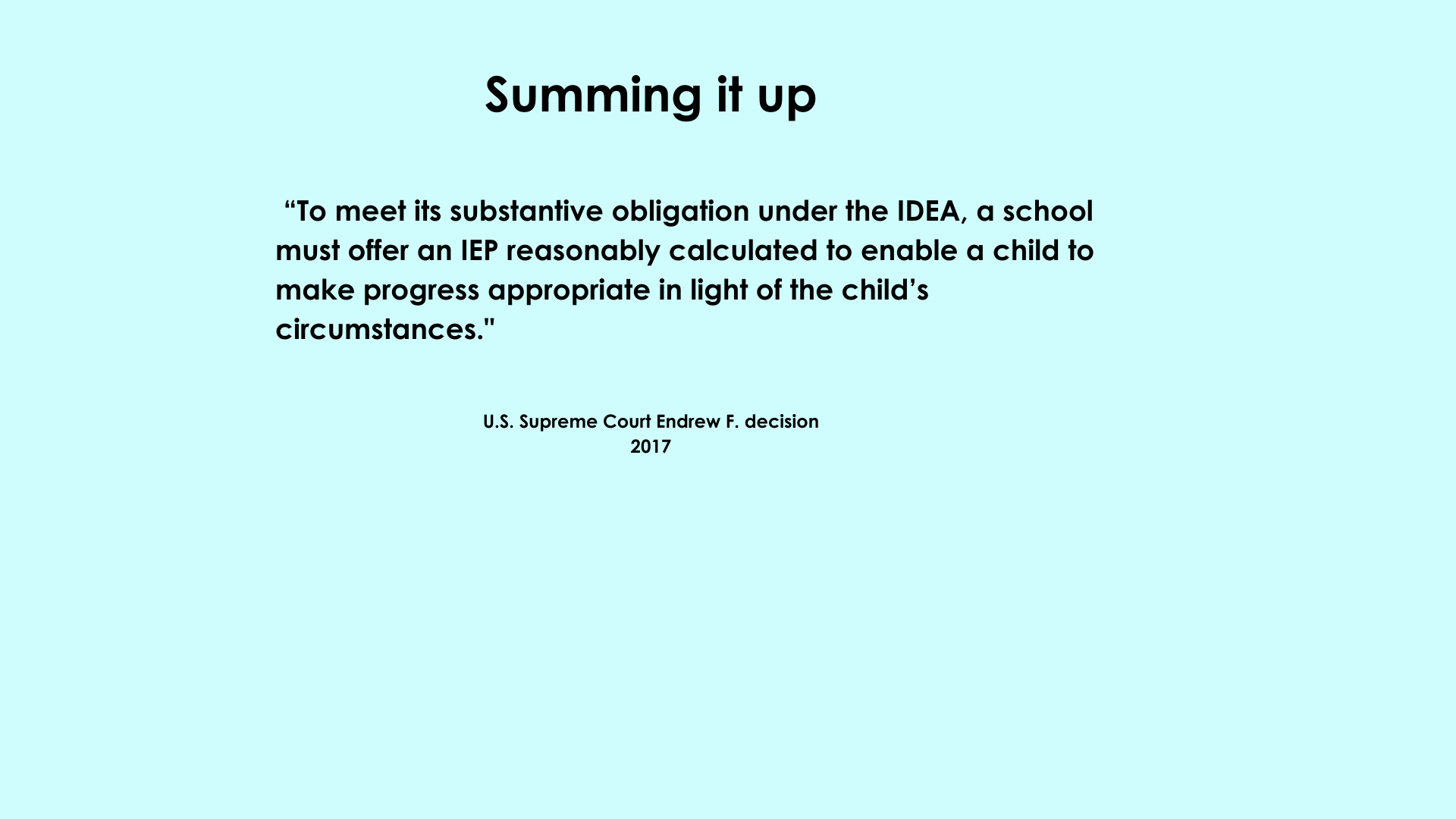 What Did the Endrew Case Teach Us about FAPE? - Dot It » Blog Archive